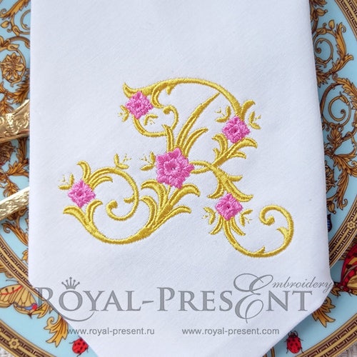 Vintage Alphabet Machine Embroidery Designs 26 Letters - Etsy