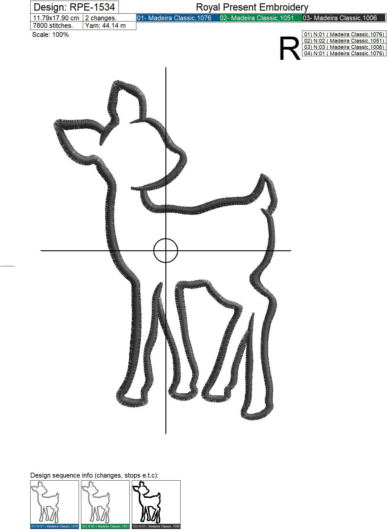 Fawn Applique Machine Embroidery Design - 5 Sizes - Etsy