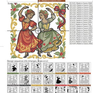 Festive Dancing Women Machine Embroidery Design - 4 Sizes - Etsy