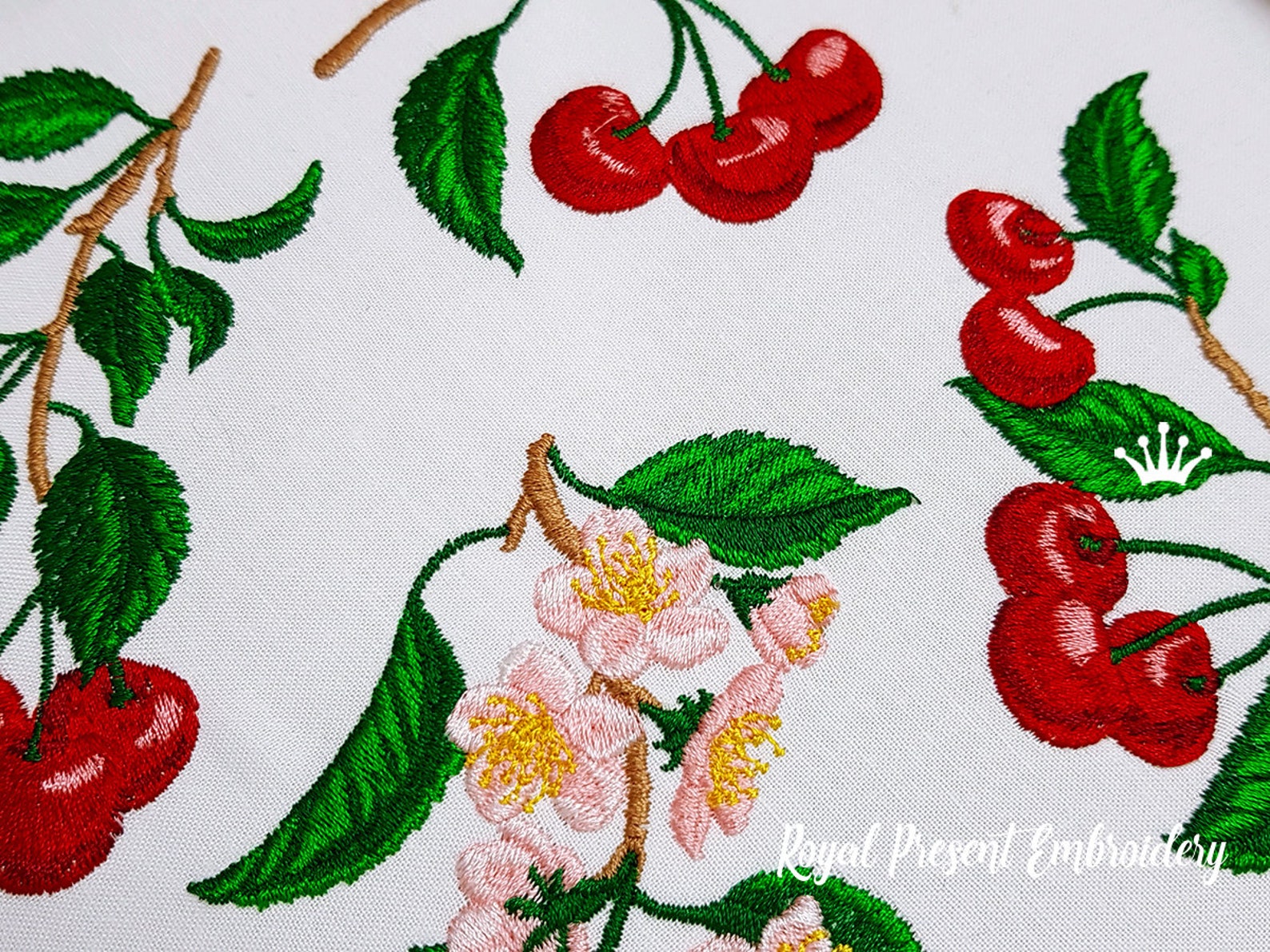Cherries Machine Embroidery Designs Set 4 Sizes - Etsy