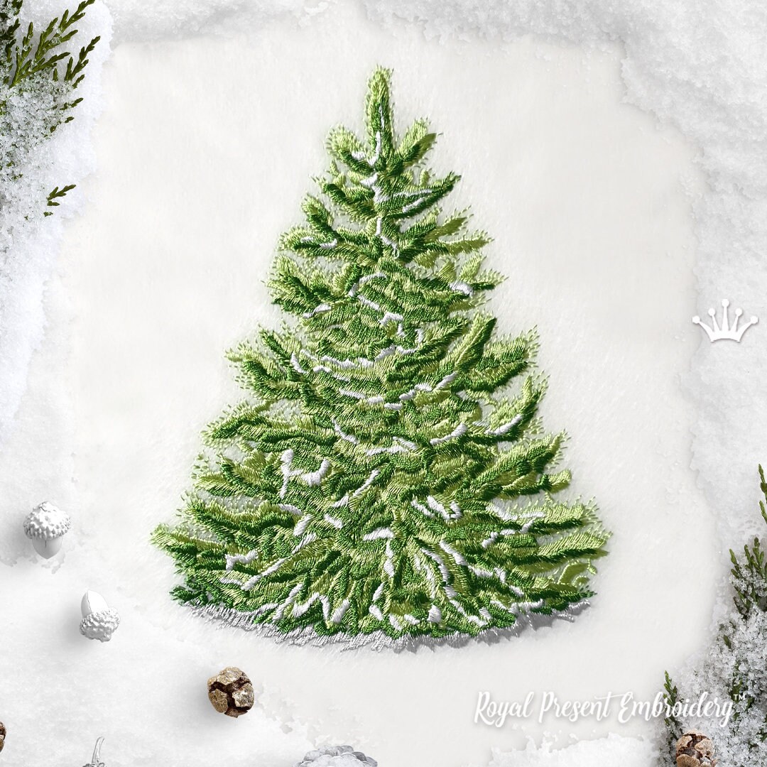 Small Winter Tree Machine Embroidery Design - 5 Sizes - Etsy