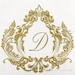Baroque Monogram Blank Machine Embroidery Design - Etsy