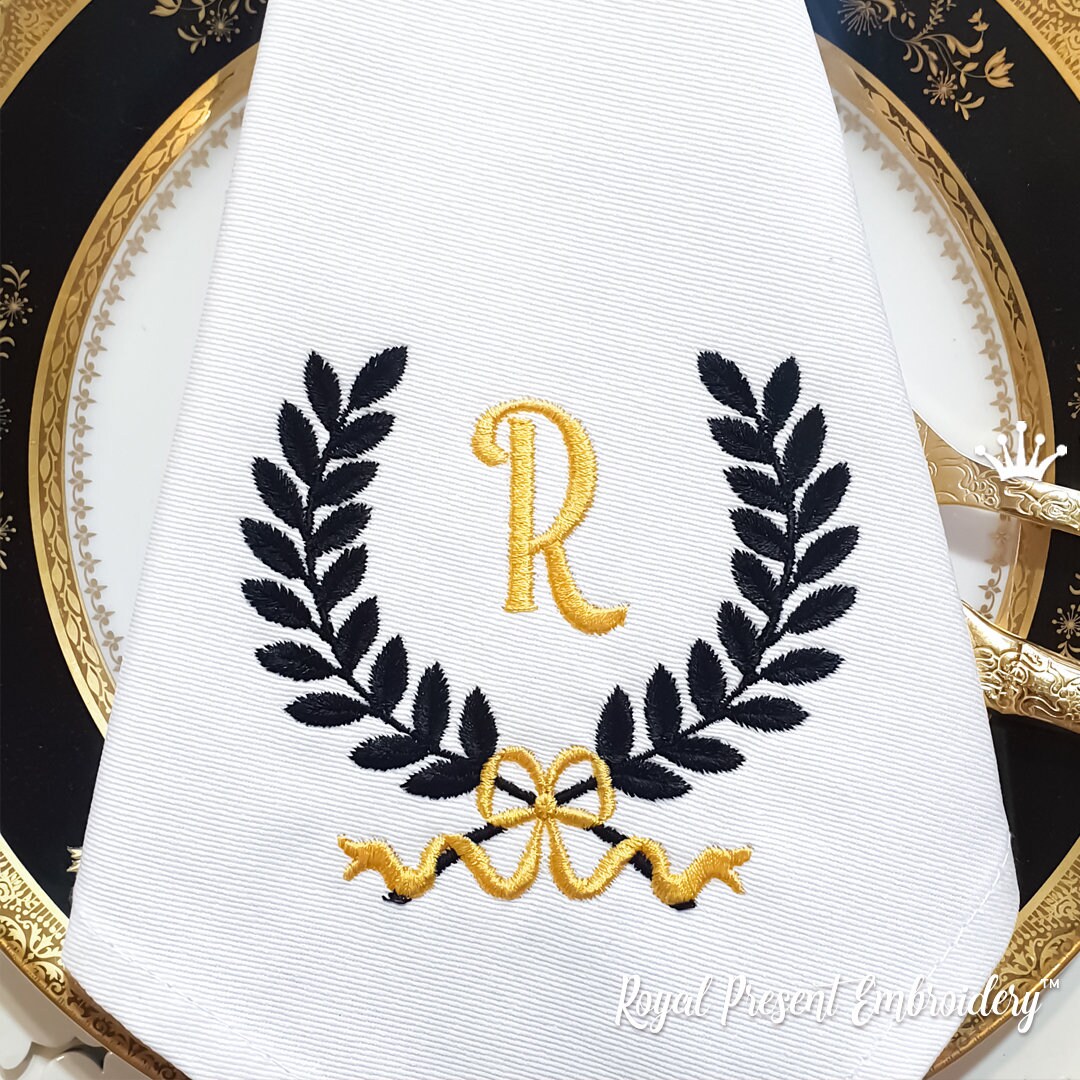 Frame With Bow Machine Embroidery Design - 3 Sizes - Etsy