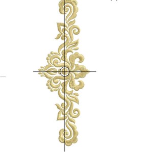 Machine Embroidery Design Ornamental Elegant Decor - 3 Sizes - Etsy