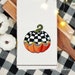 Checkered Pumpkin Machine Embroidery Design - 4 Sizes - Etsy