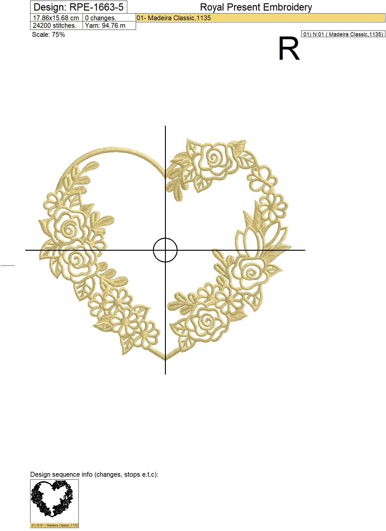 Monogram Heart Machine Embroidery Design 6 Sizes | Etsy