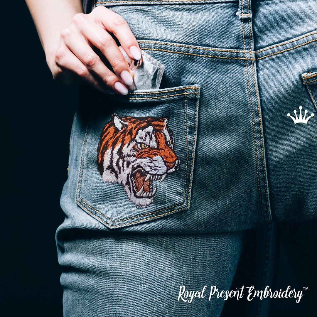 Tiger Machine Embroidery Design - Etsy