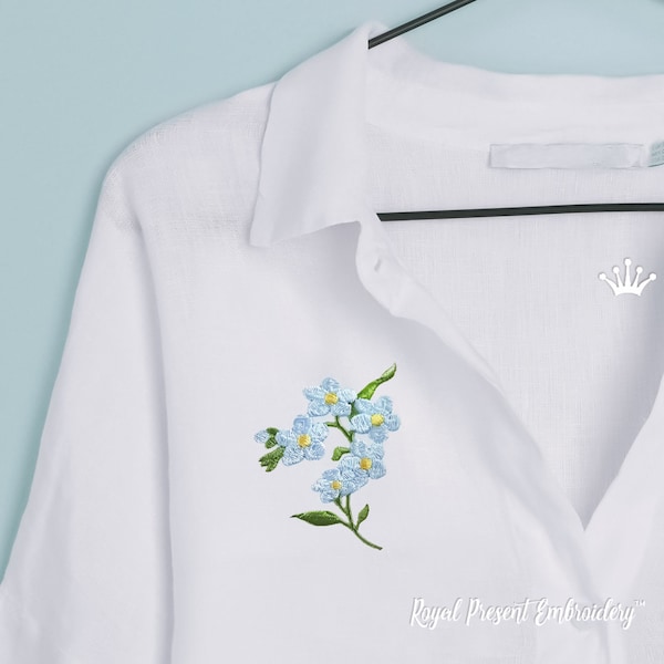 Forget Me Not Embroidery Design - Etsy