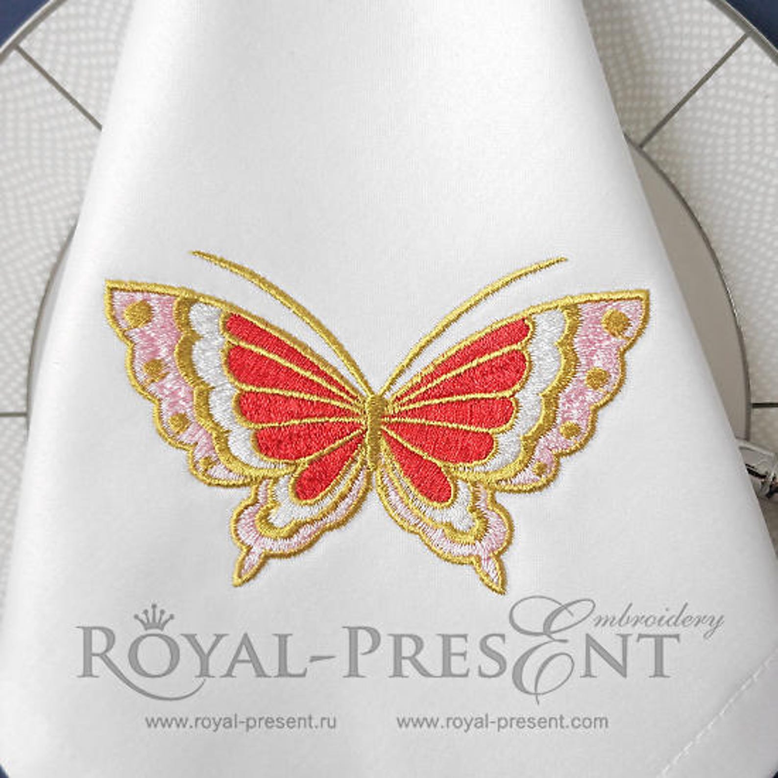 Butterfly Machine Embroidery Design 3 Sizes - Etsy