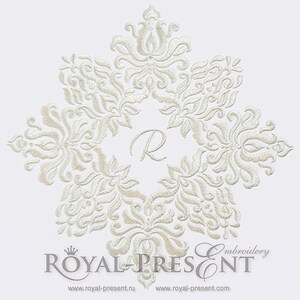 Royal Vintage Frame Machine Embroidery Design - Etsy