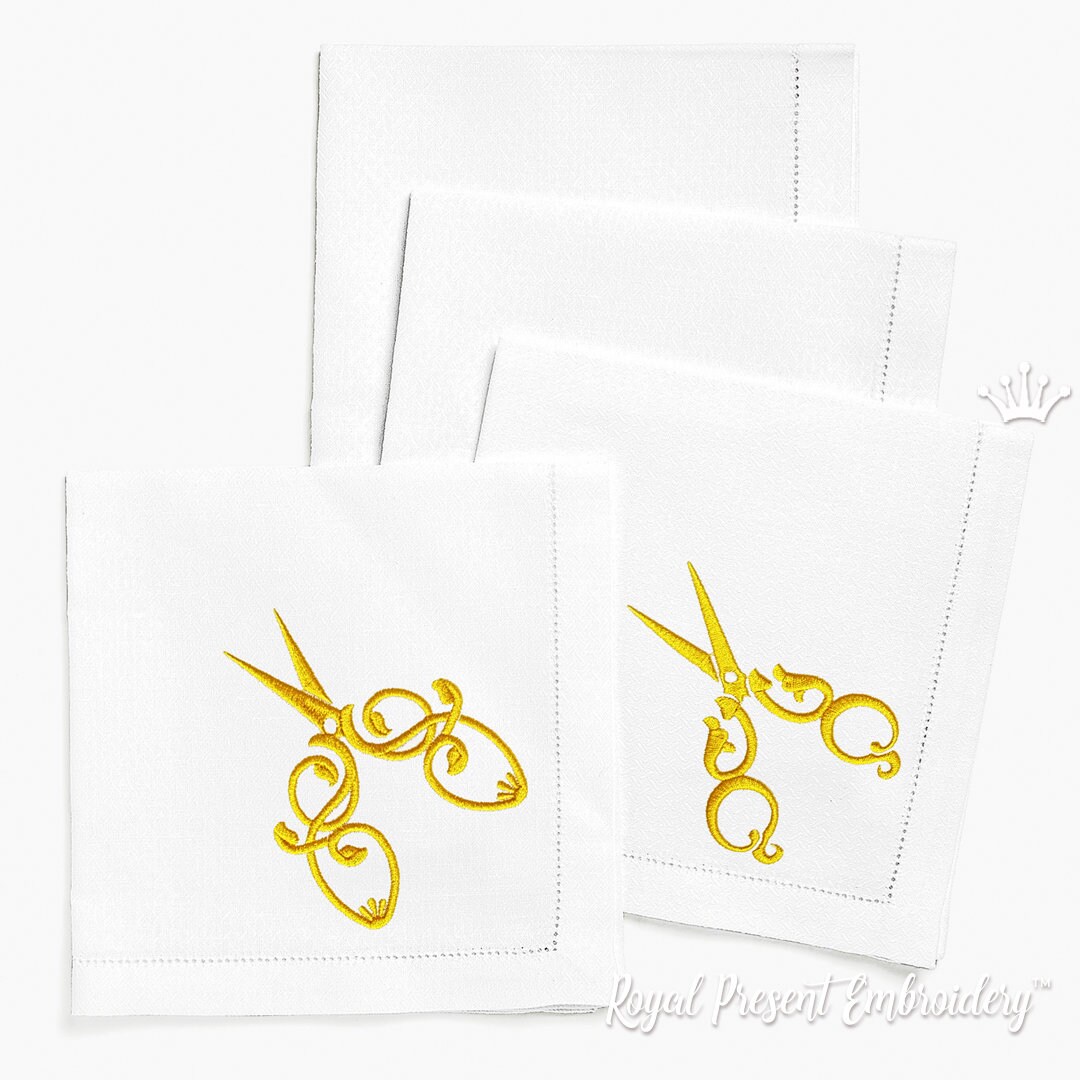 Scissors Machine Embroidery Designs - 3 in 1 - Etsy
