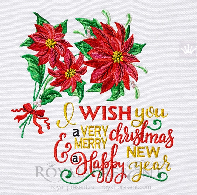 Christmas Greeting Card Machine Embroidery Designs - Etsy