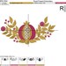 Jacobean Pomegranate Border Machine Embroidery Pattern - 2 Sizes - Etsy