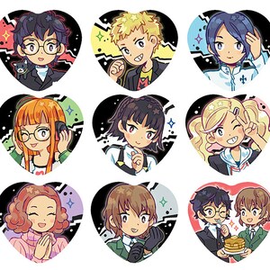 P5 Heart Pins - Etsy