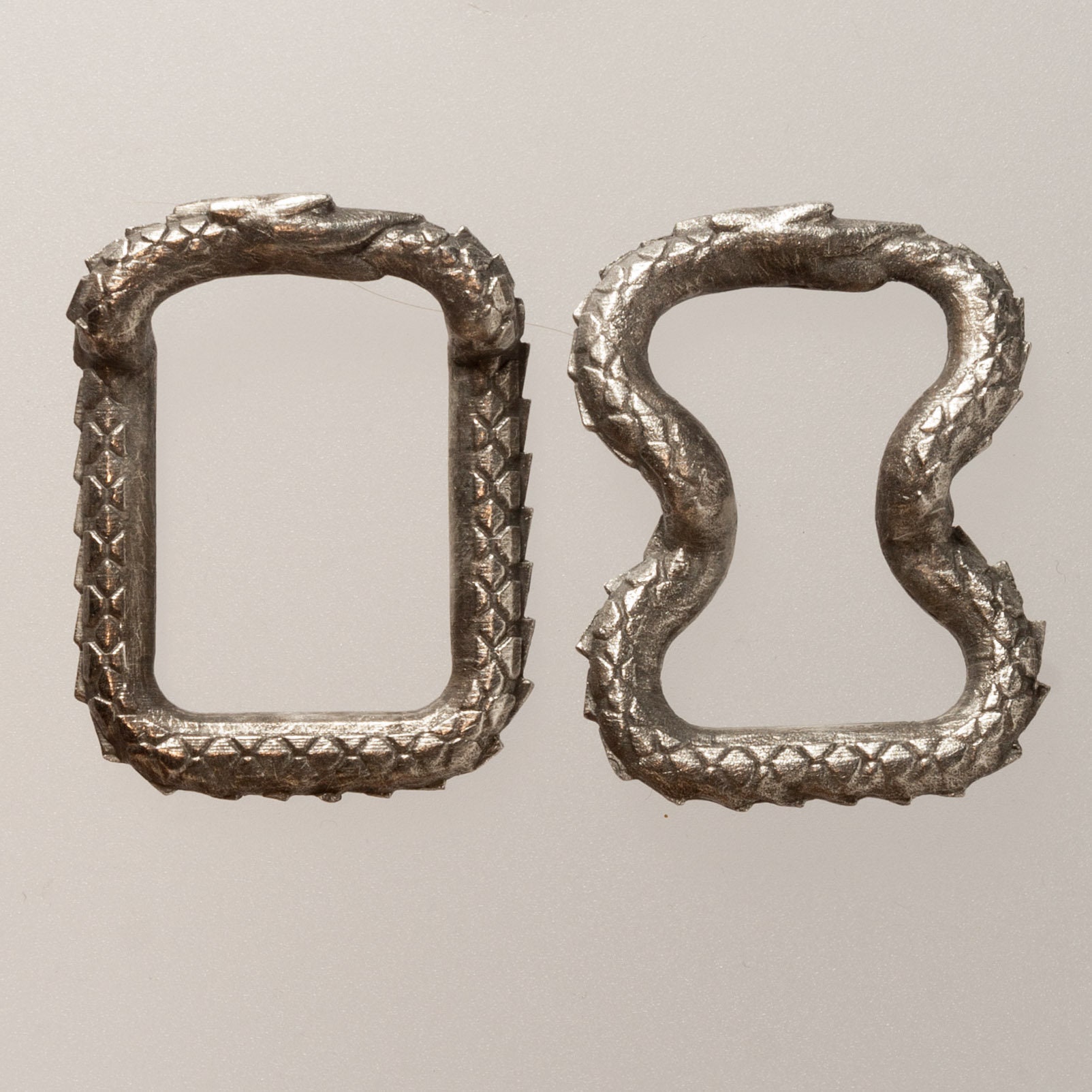 OUROBOROS Pewter Belt Buckle Serpents Eating Their Tails | Etsy