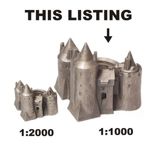 Coch Castle Historical Architecture Scale Model 1:1000 Welsh Castell ...