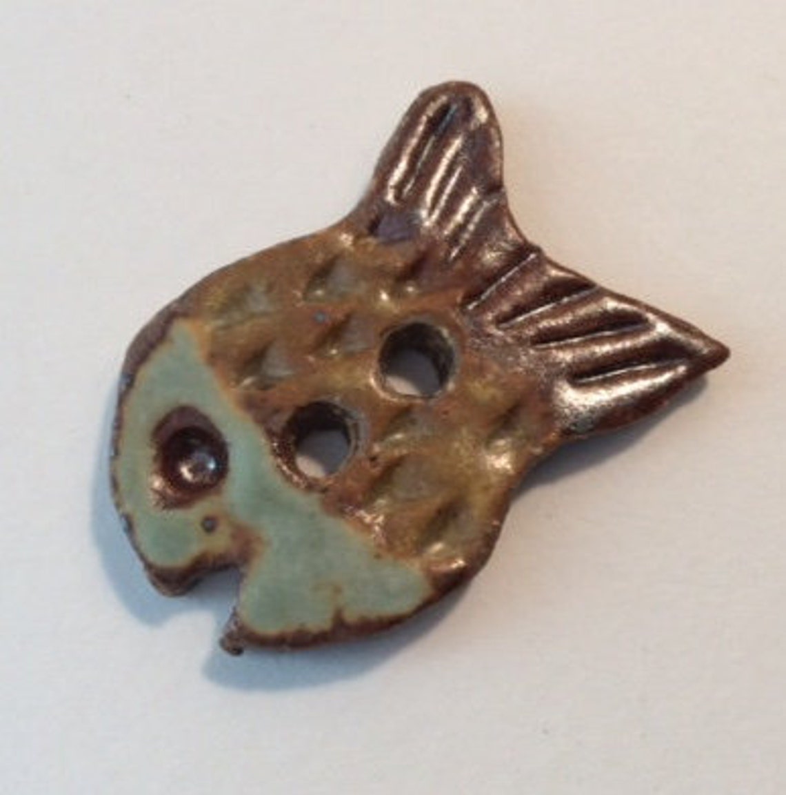 Playful 1 and 1/8-inch fish buttons whimsical & funky | Etsy