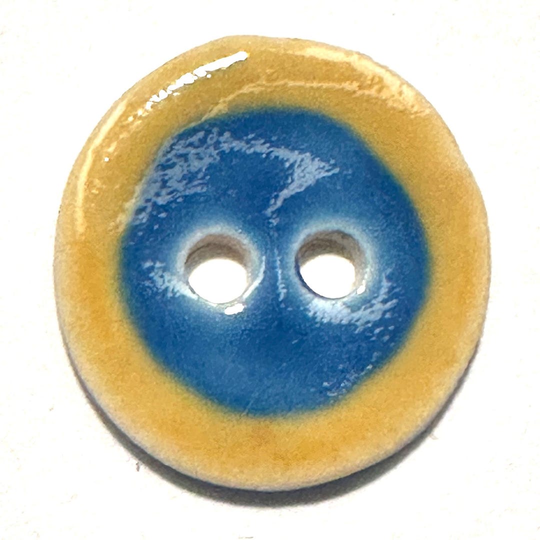 Joy of Color! 7/8-inch Buttons Handmade Fine English Porcelain Ceramic ...