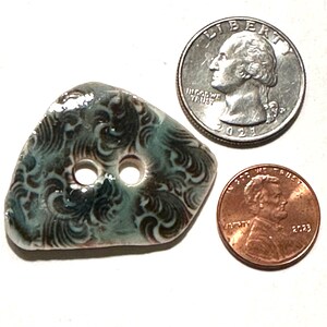 Very Special 1.5-inch Porcelain Sewing Button, High Gloss Transparent ...