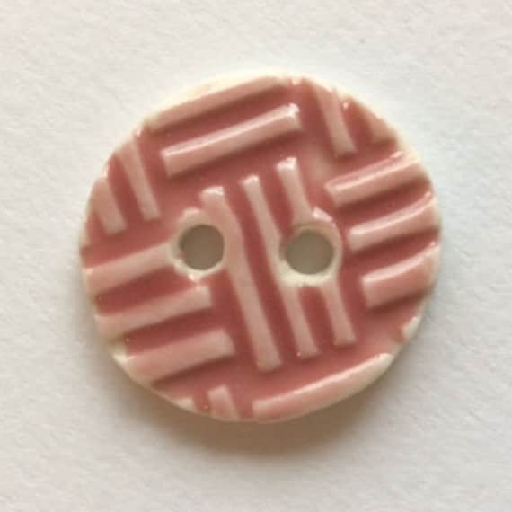 Pretty 7/8-inch Pink Porcelain Basketweave Pattern Buttons - Etsy