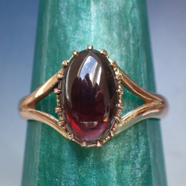Antique Garnet Ring - Etsy
