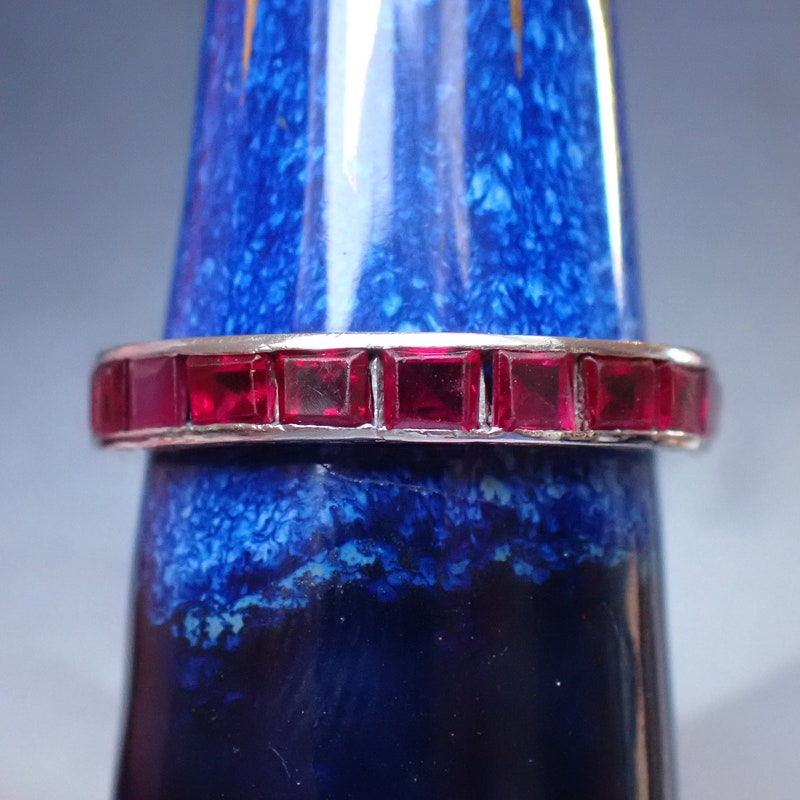 Ruby Eternity Ring Etsy