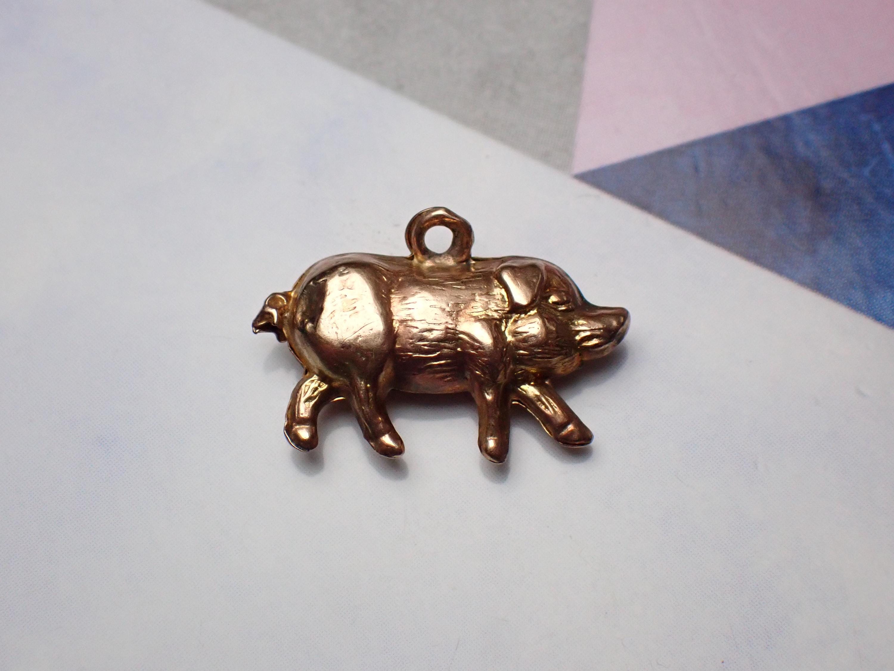 Antique 9ct Gold Lucky Pig Charm, Circa 1900 - Etsy