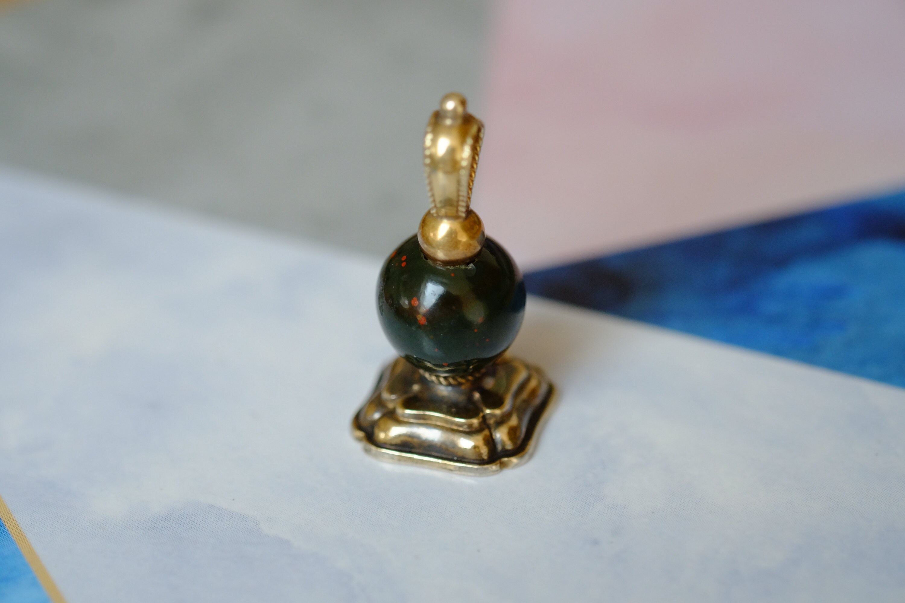 Antique Victorian 9ct Gold & Bloodstone Orb Seal Charm Pendant - Etsy ...