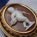 Antique Victorian 15ct Gold Carved Shell Cupid / Eros Fishing Cameo ...