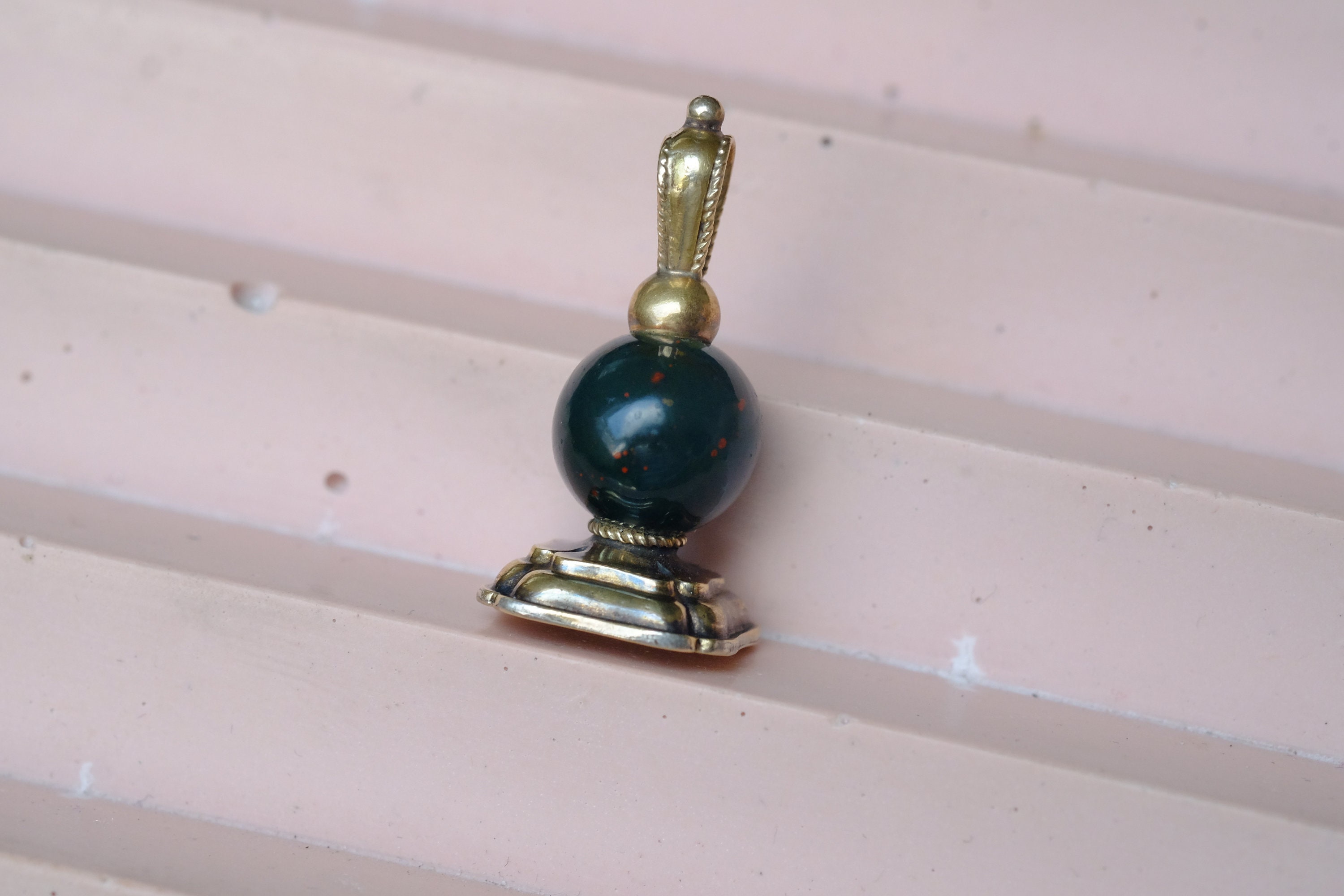 Antique Victorian 9ct Gold & Bloodstone Orb Seal Charm Pendant - Etsy ...