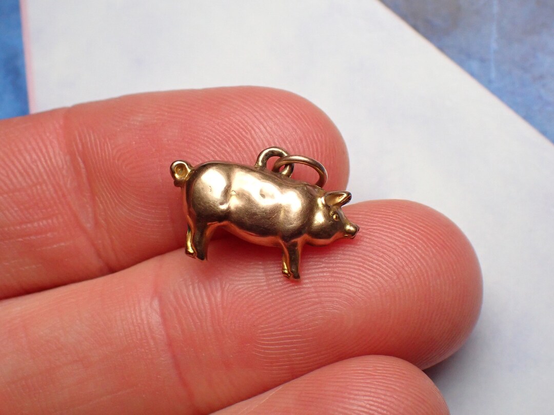 Antique 9ct Gold Lucky Pig Charm - Circa 1900 - Etsy