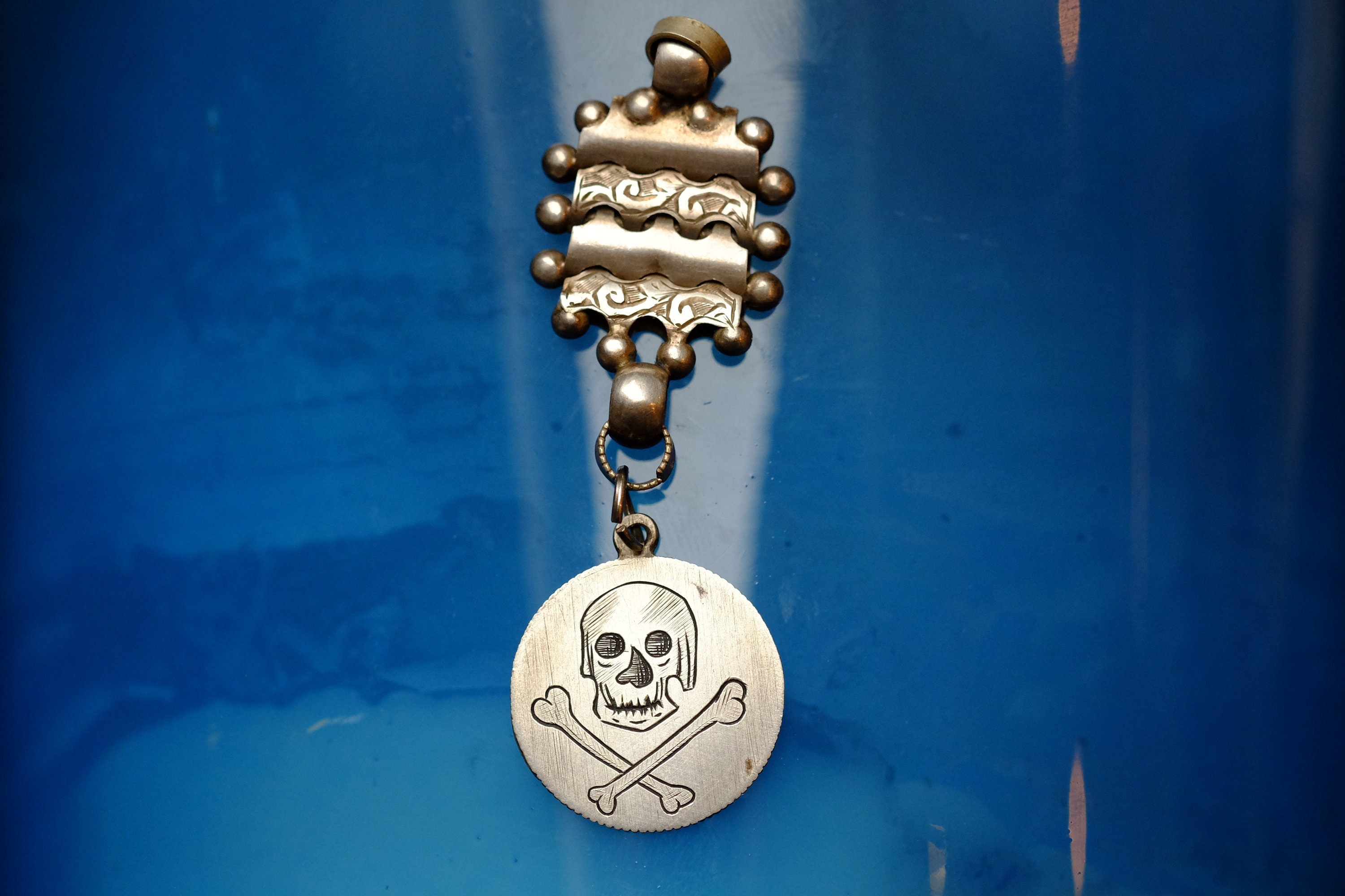 Antique Indian Silver 1/4 Rupee Coin Engraved Skull Memento - Etsy