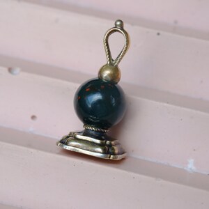 Antique Victorian 9ct Gold & Bloodstone Orb Seal Charm Pendant - Etsy