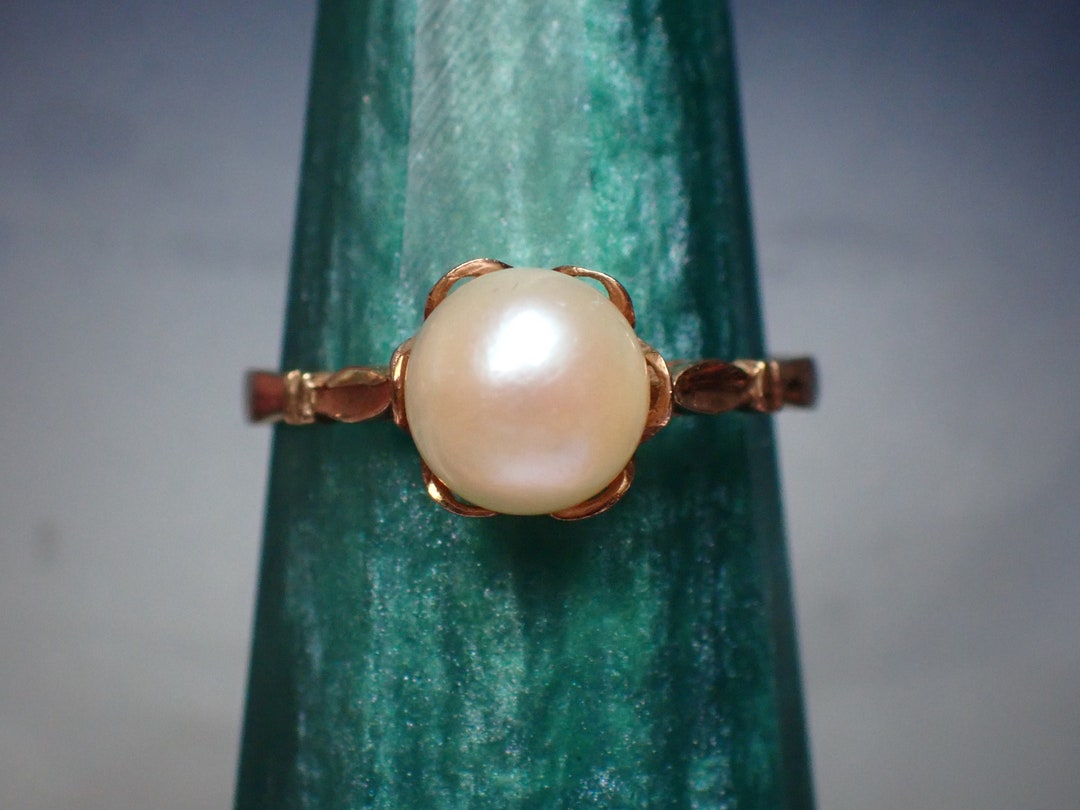 Antique 9ct Gold & Cultured Pearl Suffragette Solidarity Ring - Etsy