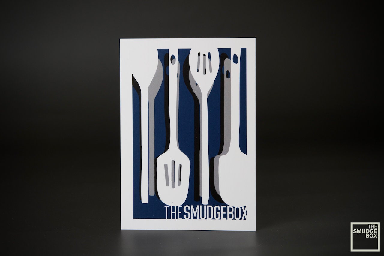 Set of 3 Kitchen Art Postcards. Kitchen Decor. Graphic Design Utensil ...