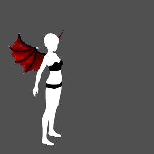 Stunning 3D Tattered Dragon Wings Vtuber Asset - Fully Animated & Customizable for Virtual ...