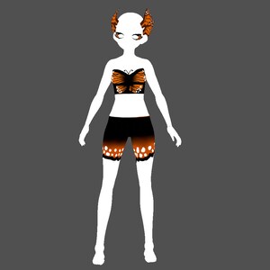 Stunning 3D Monarch Butterfly Wings Vtuber Asset - Fully Animated ...