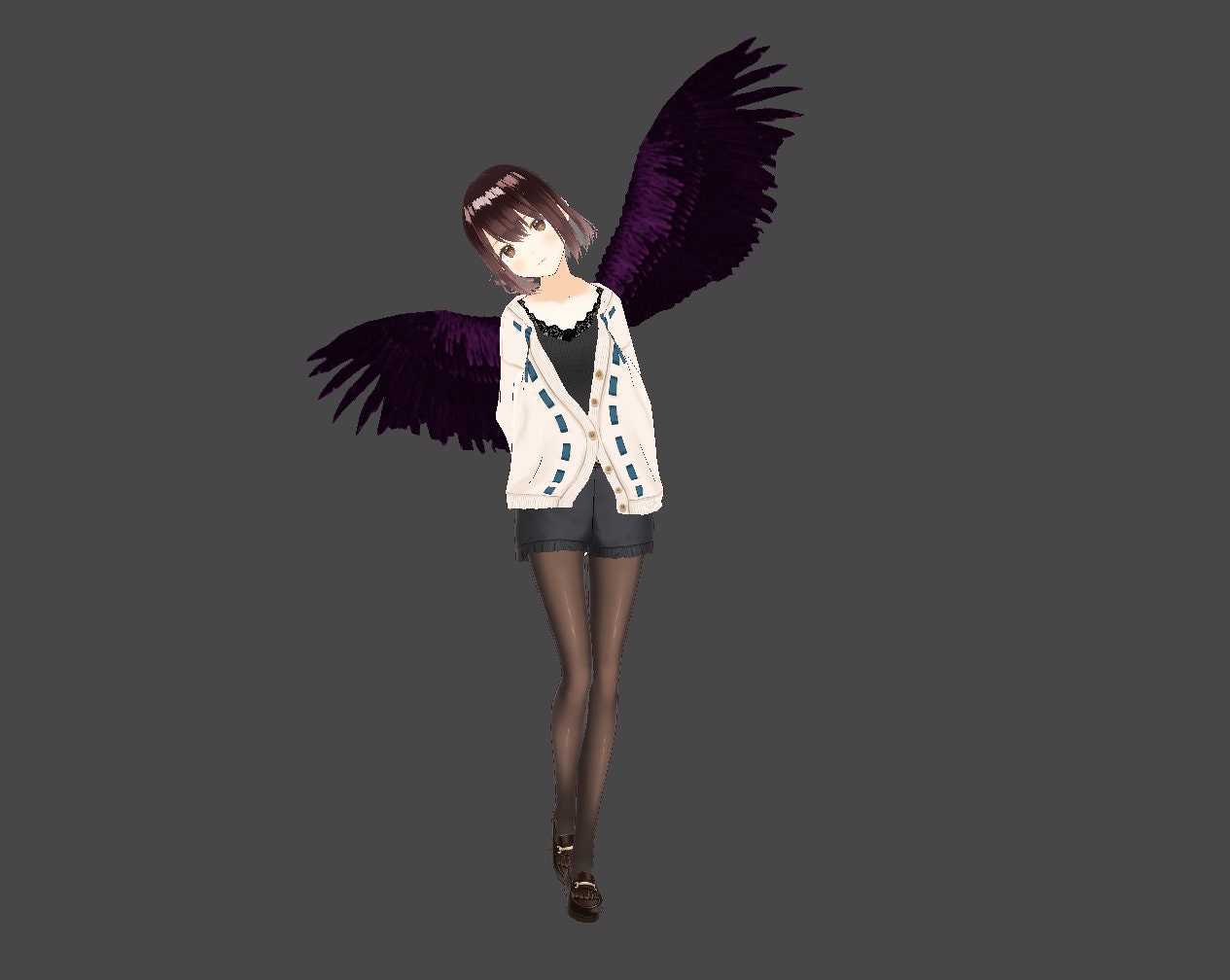 Stunning 3D Vulture Dark Wing Vtuber Asset - Fully Animated ...