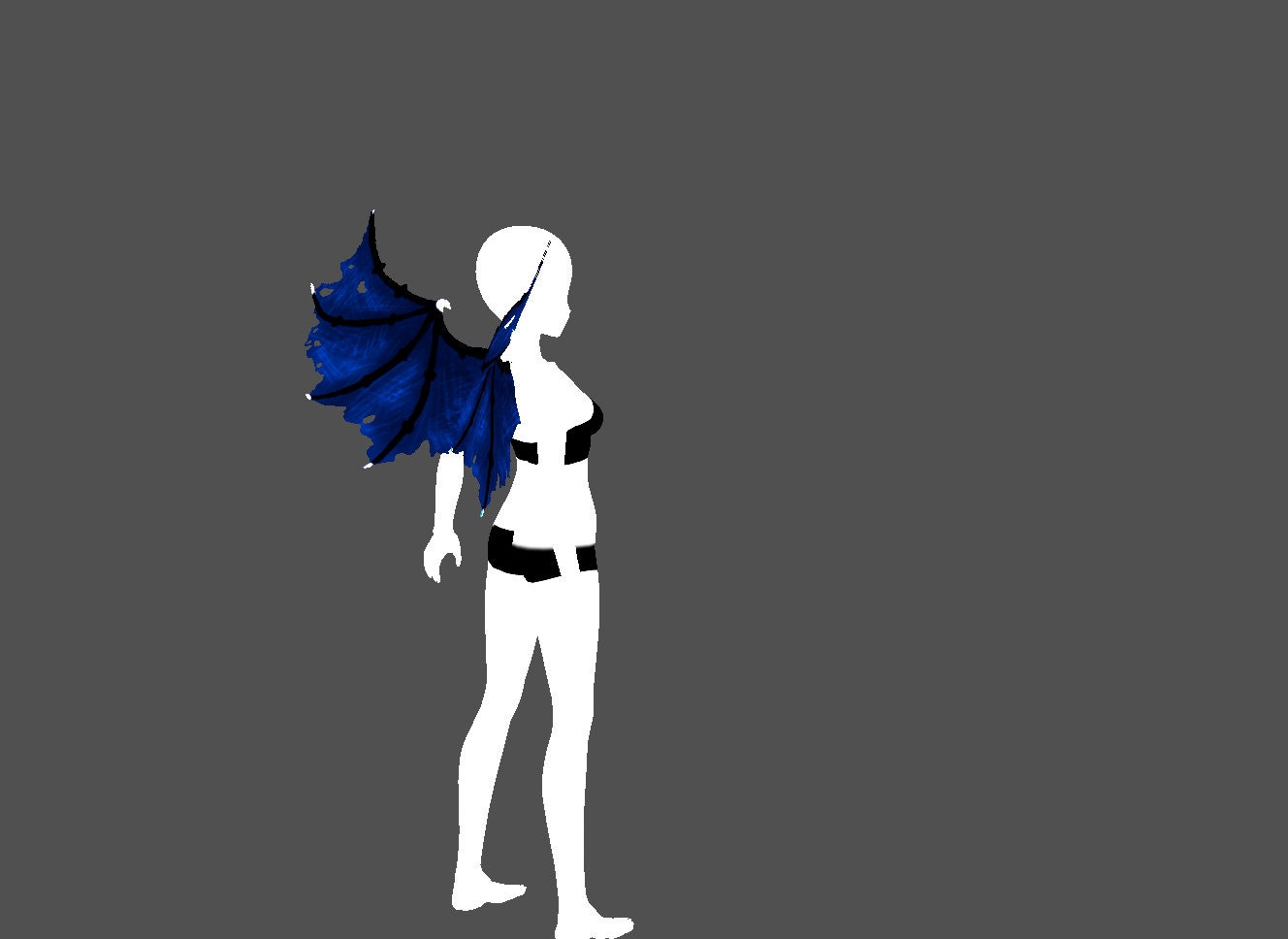 Stunning 3D Tattered Dragon Wings Vtuber Asset Fully Animated ...