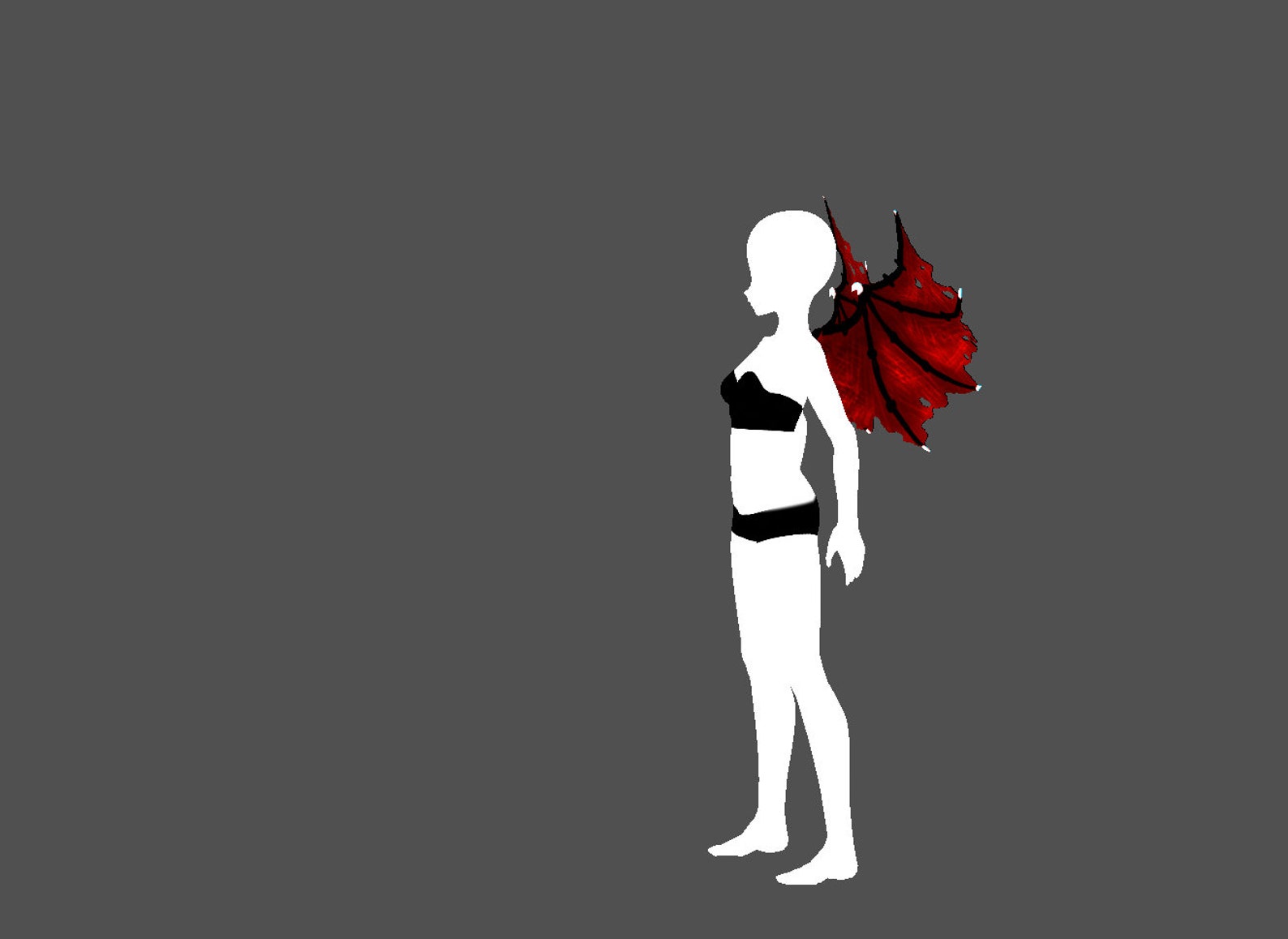 Stunning 3D Tattered Dragon Wings Vtuber Asset Fully Animated & Customizable for Virtual ...