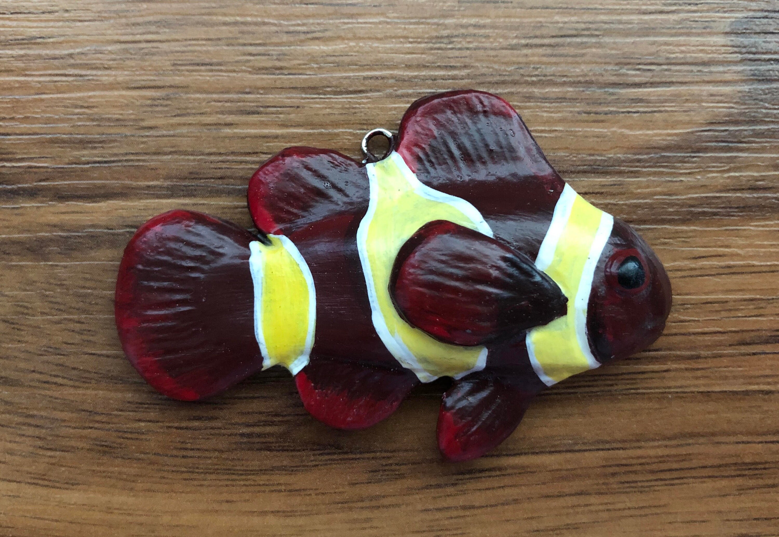 Made to Order Clownfish Pendant - Etsy
