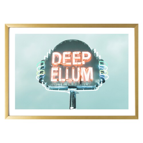 Dallas Texas Photography Print Deep Ellum Wall Art Pink Room | Etsy