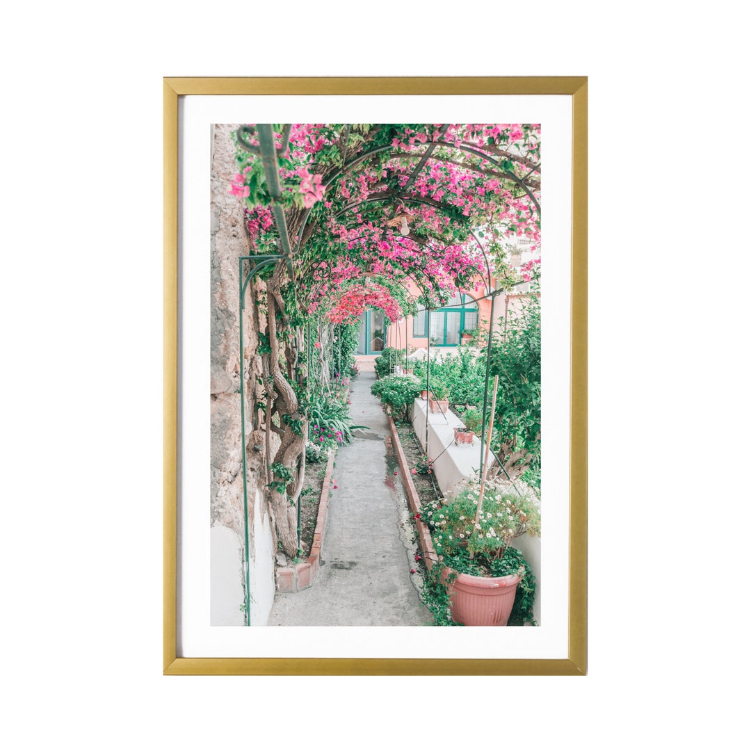 Positano Italy Wall Art Garden Photography Print Decor - Etsy