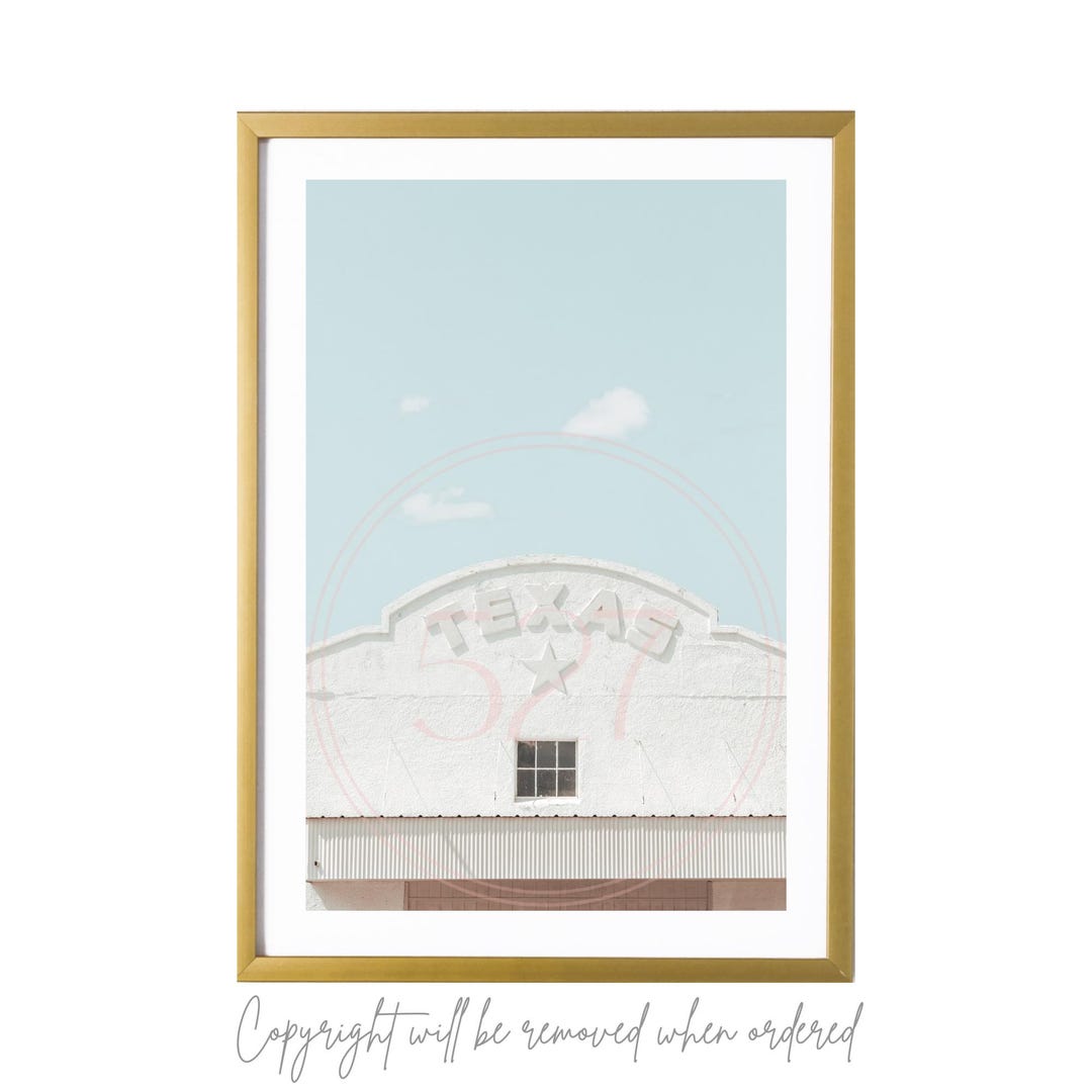 Marfa Texas Poster Wall Art Print Pastel Photography Prints Room Decor ...