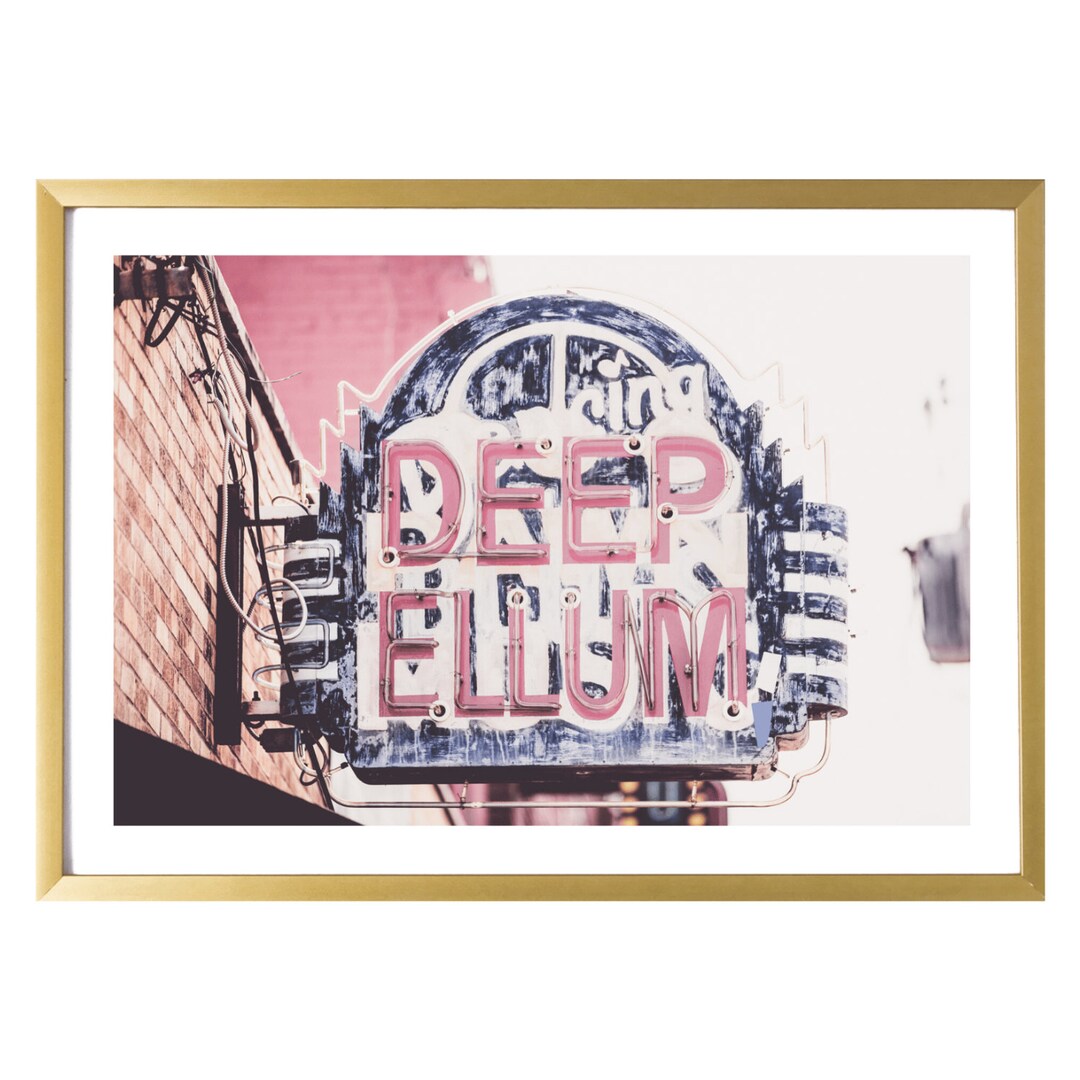 Dallas Texas Photography Print Deep Ellum Wall Art Pink Room Decor - Etsy