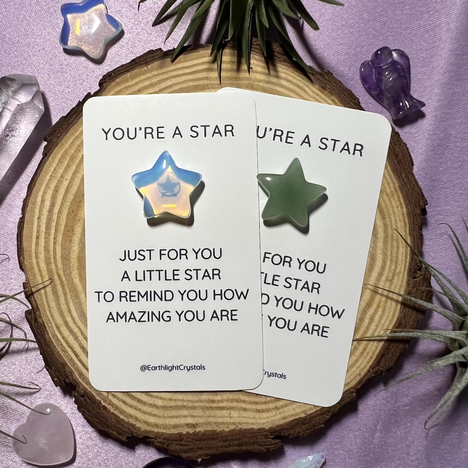 You're A Star Crystal Gift Card - Pocket Star Keepsake - Etsy