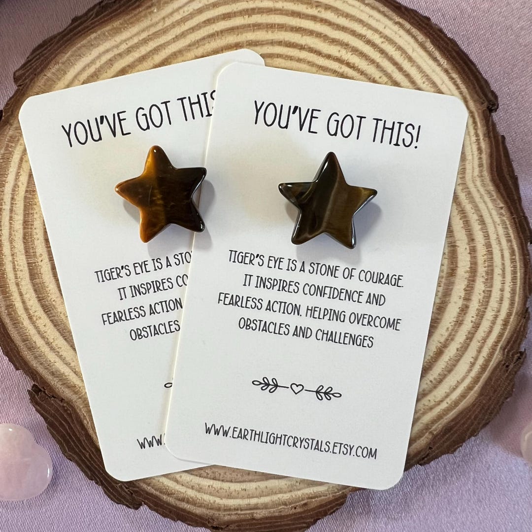 Tiger's Eye You've Got This Pocket Crystal Star for Courage - Tiger's ...