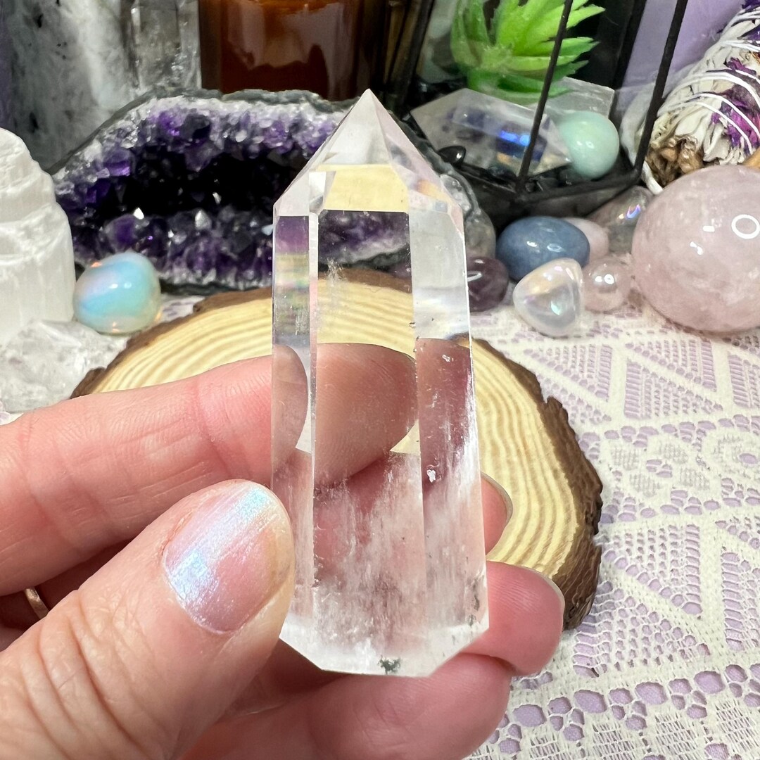 Clear Quartz A Grade Crystal Standing Mini Point - Polished Clear ...