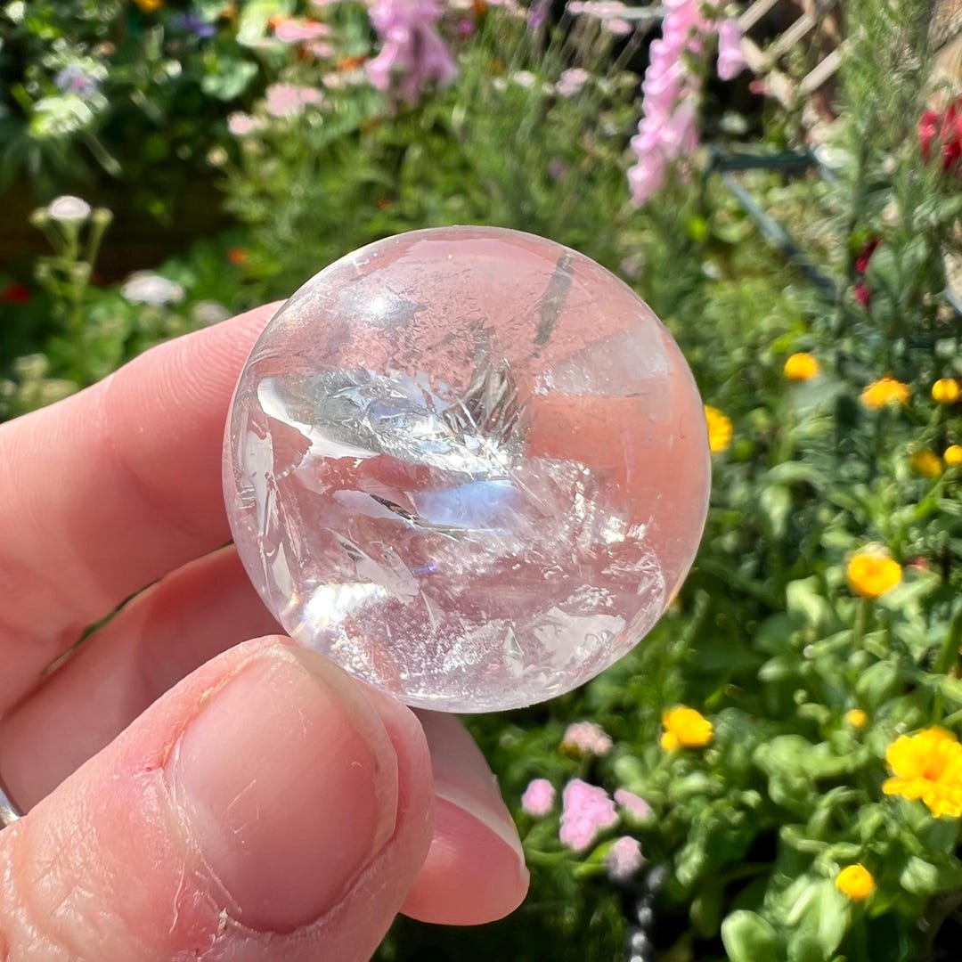 Clear Quartz A Grade Crystal Mini Sphere - Polished A Grade Crystal ...