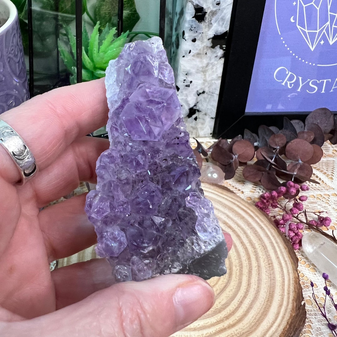 Brazilian Amethyst Cluster Brazilian Amethyst Raw Mineral Cluster Raw ...